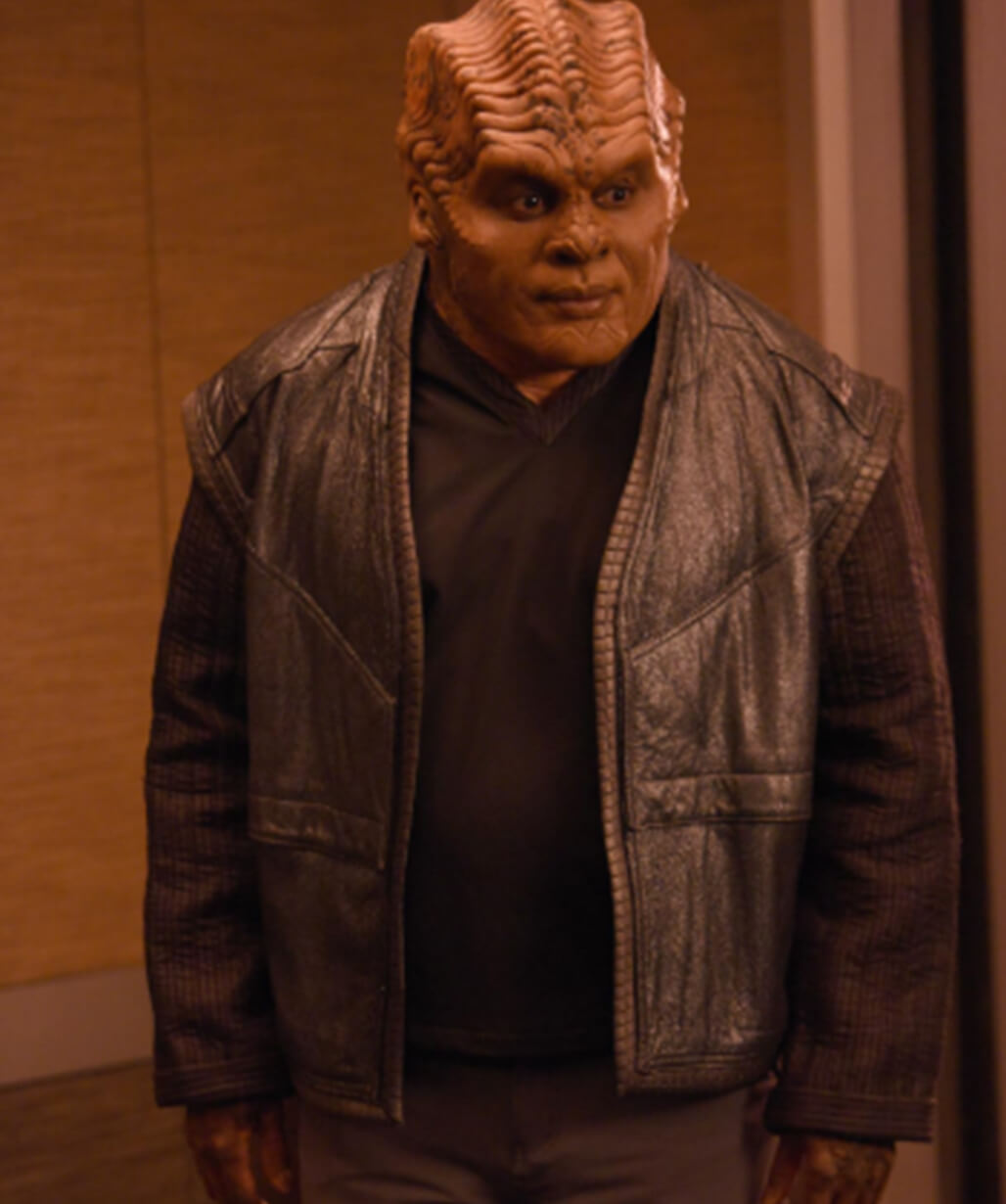 Chad Coleman Klyden The Orville Black Leather Vest