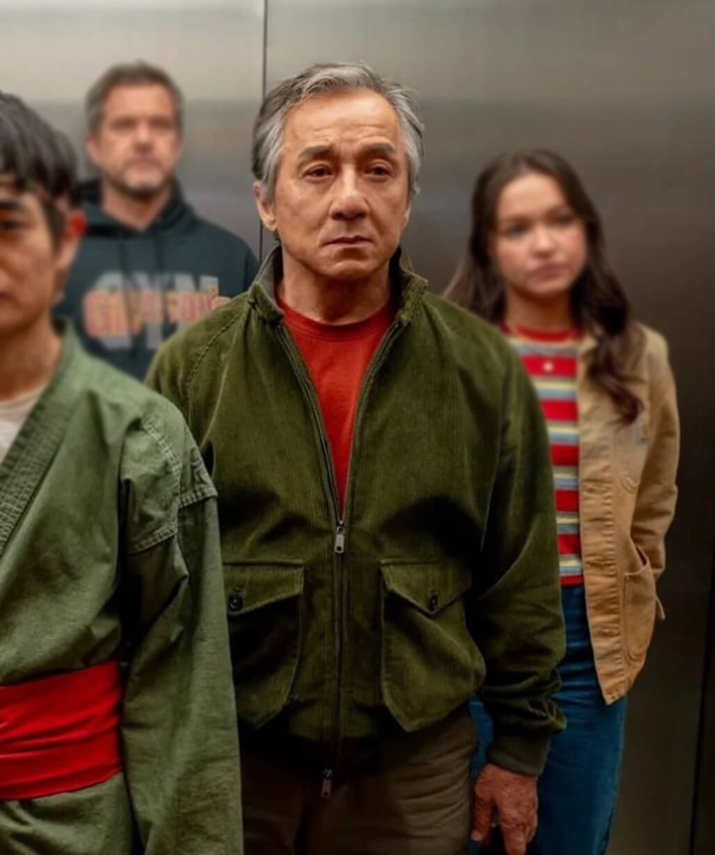 Jackie Chan Karate Kid Legends 2025 Green Jacket - USA Leather Factory