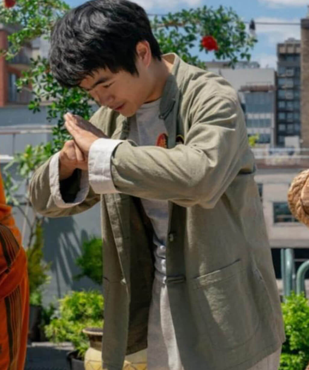 Ben Wang Karate Kid Legends 2025 Li Fong Grey Jacket