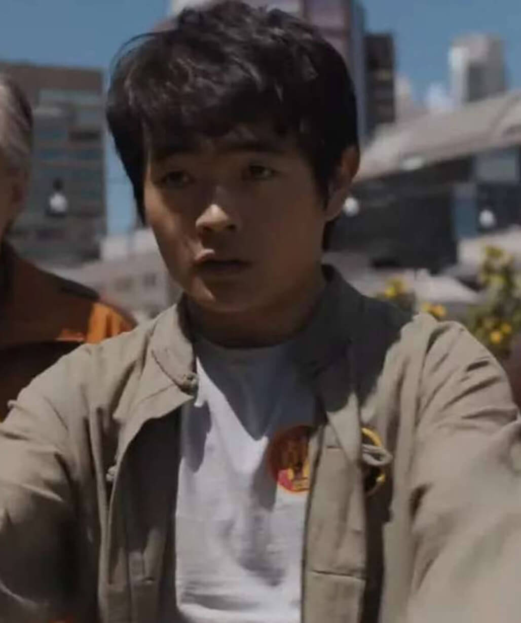 Ben Wang Karate Kid Legends 2025 Li Fong Grey Jacket