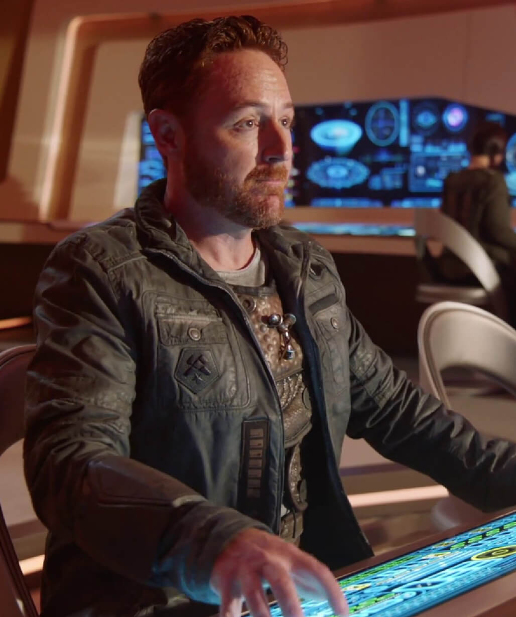 Lt. Gordon Malloy The Orville Black Leather Jacket - USA Leather Factory