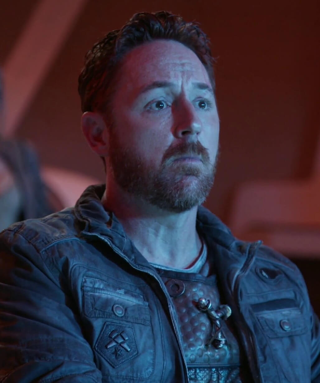 Lt. Gordon Malloy The Orville Black Leather Jacket - USA Leather Factory