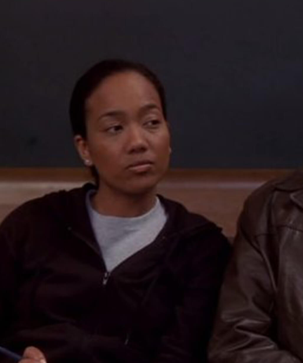 Sonja Sohn The Wire S02 Kima Greggs Black Zipper Hoodie Usa Leather