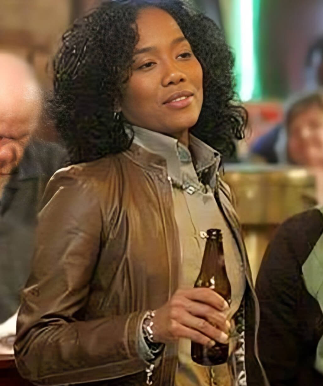 Sonja Sohn The Wire S04 Kima Greggs Brown Leather Jacket