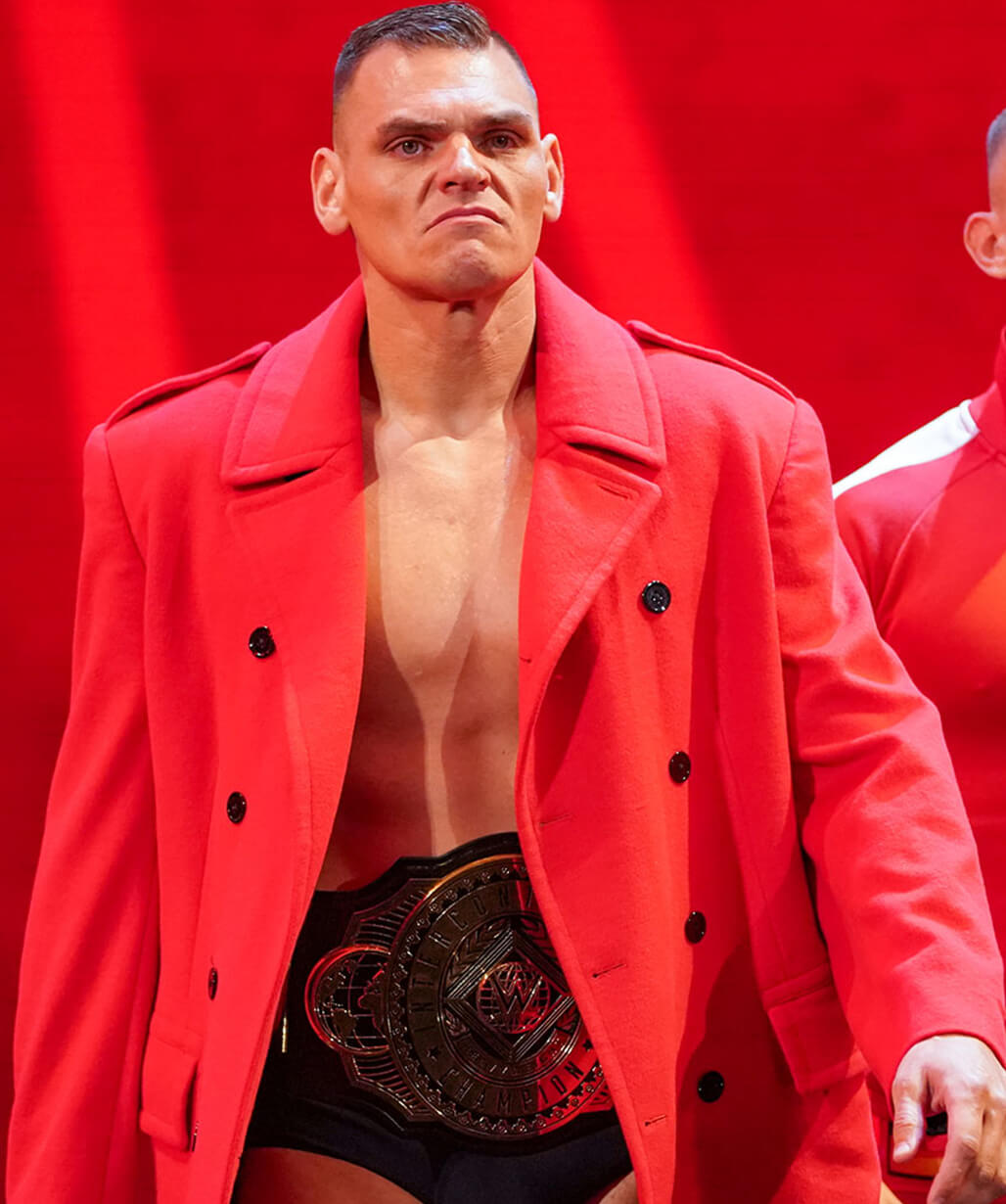 Gunther Walter Hahn Red Wool Coat