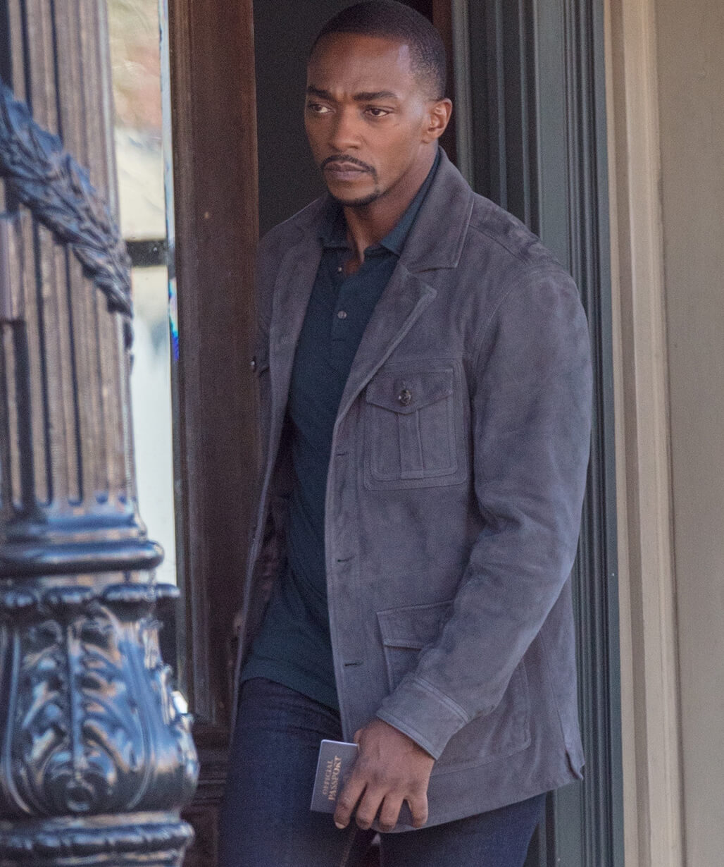 Sam Wilson The Falcon and the Winter Soldier Suede Jacket