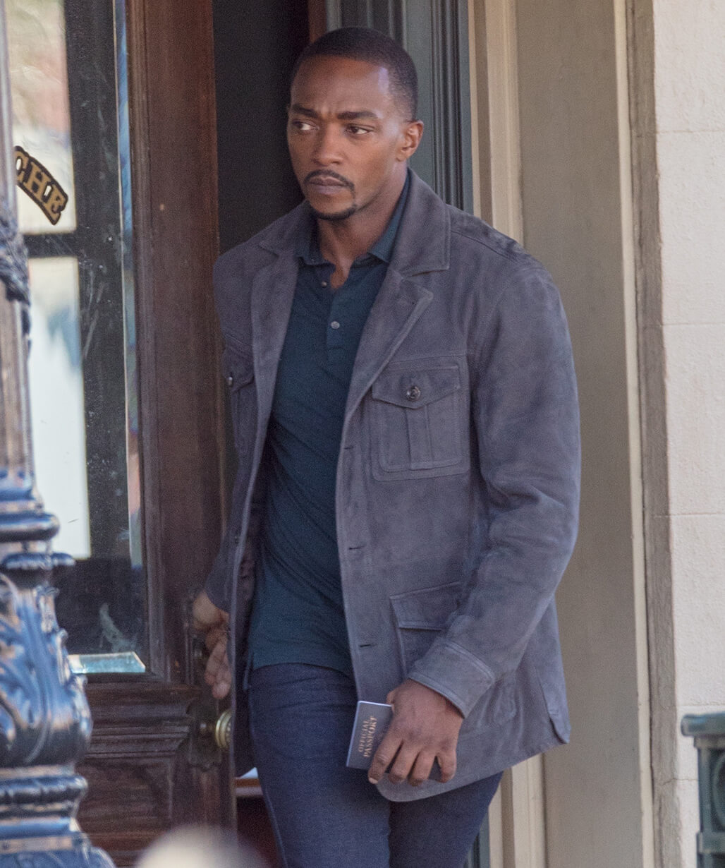 Sam Wilson The Falcon and the Winter Soldier Suede Jacket