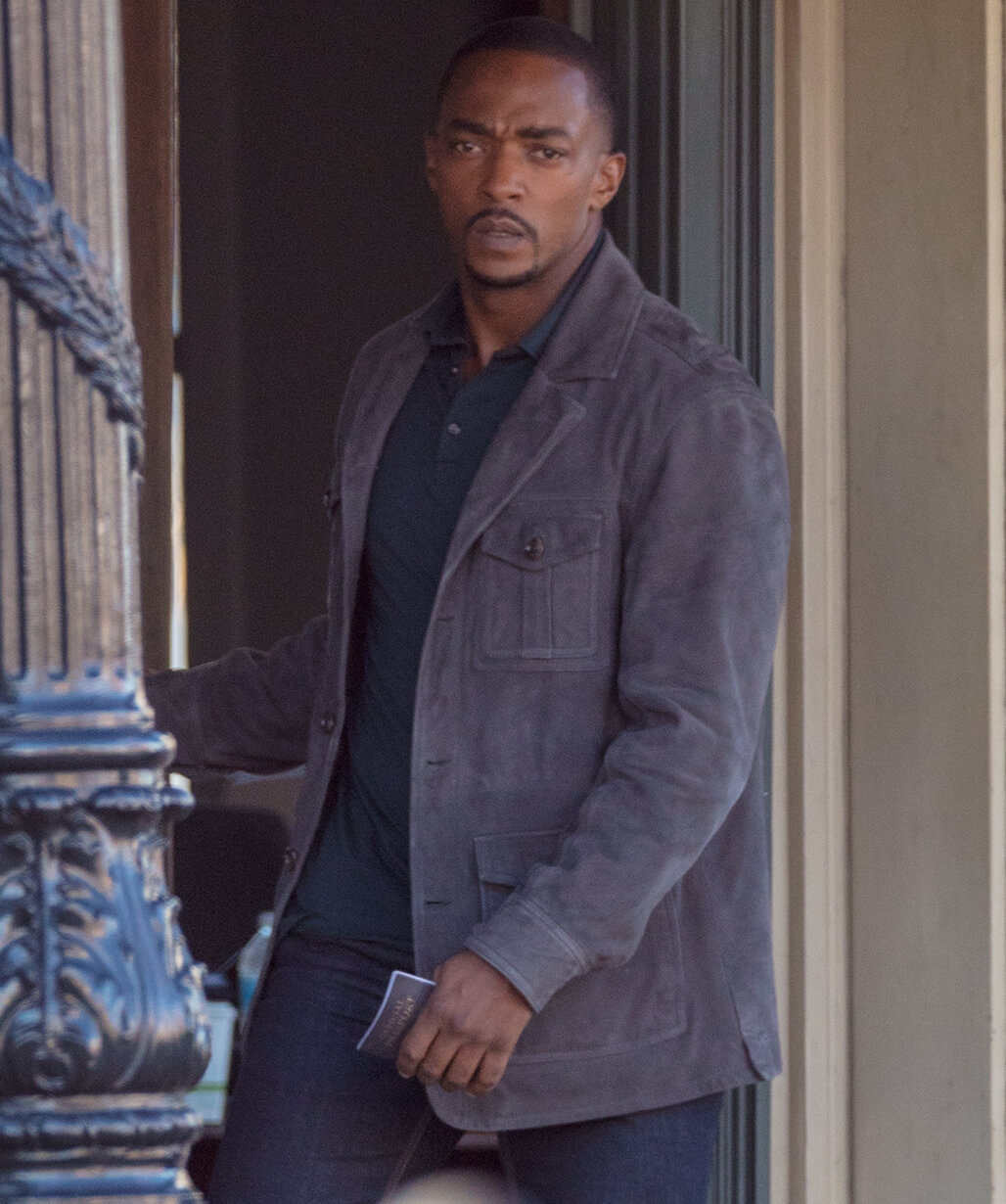 Sam Wilson The Falcon and the Winter Soldier Suede Jacket