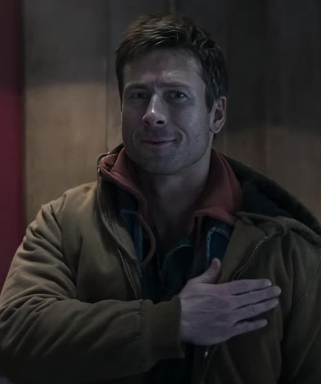 The Running Man 2025 Ben Richards Brown Cotton Jacket