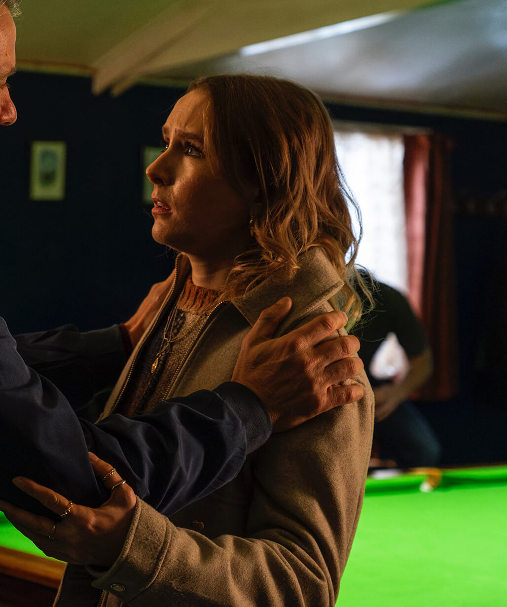 Code of Silence S01 Alison Brooks Grey Wool Jacket - USA Leather Factory