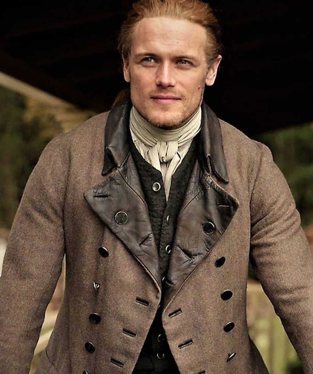 Jamie Fraser Outlander S05 Brown Coat - USA Leather Factory