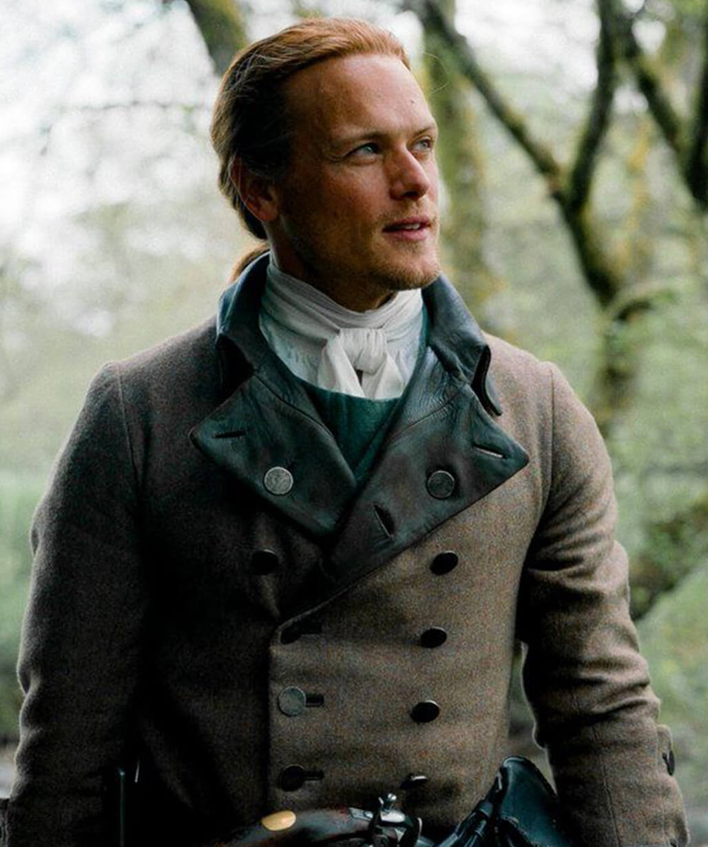 Jamie Fraser Outlander S05 Brown Coat - USA Leather Factory