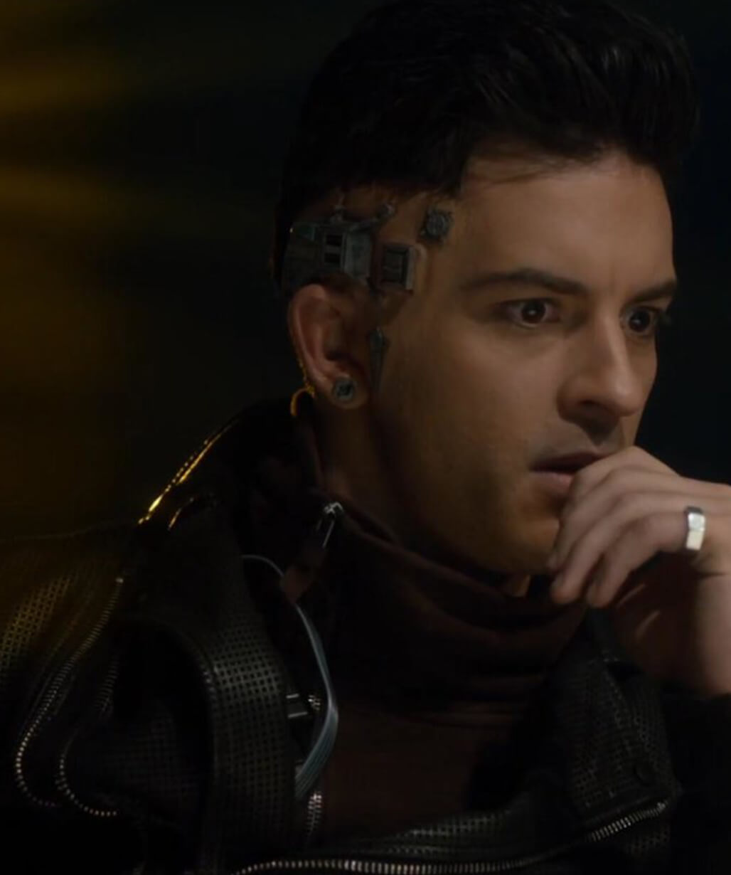 Jonathan Bailey Doctor Who S08 Psi Leather Jacket - USA Leather Factory