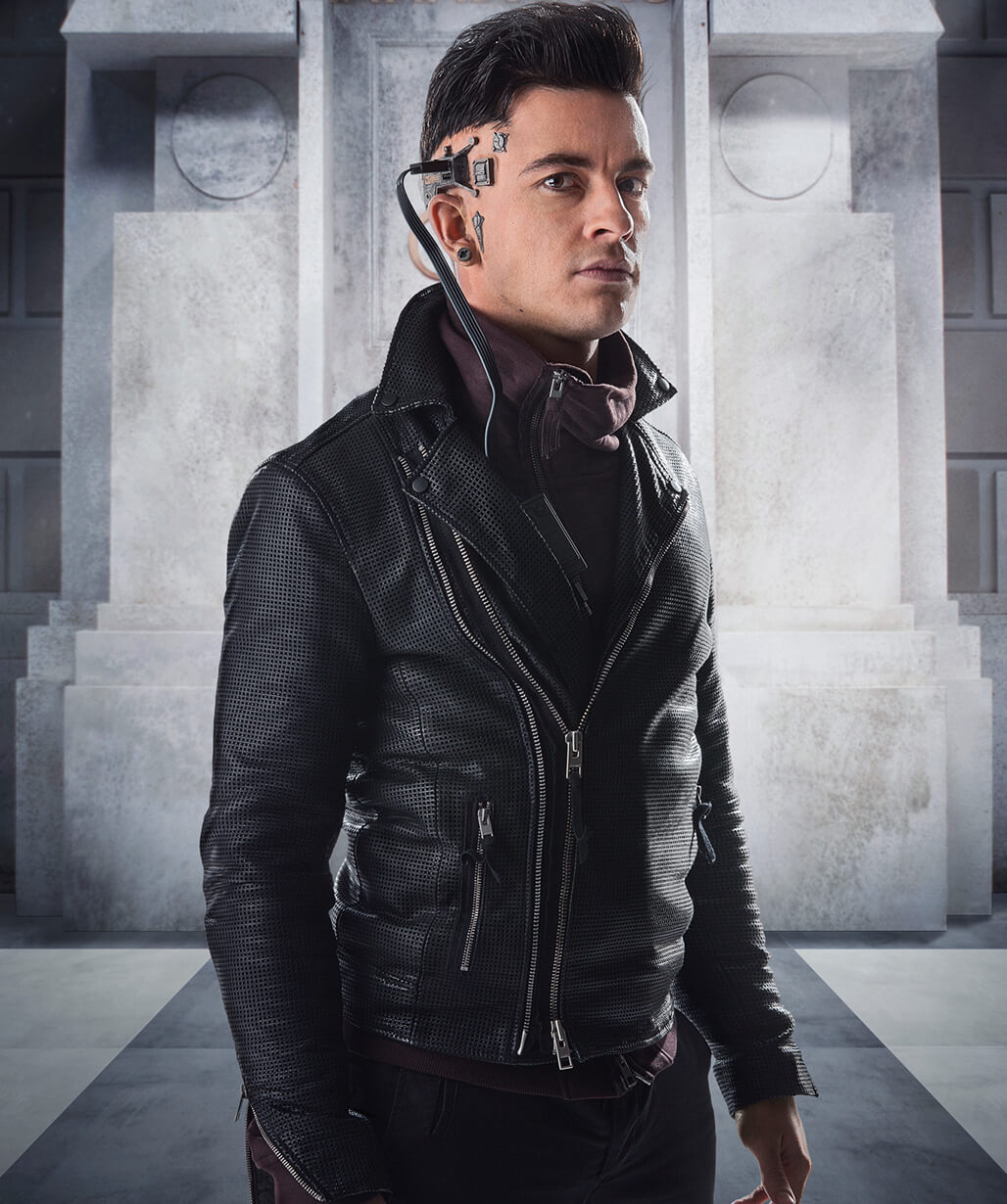 Jonathan Bailey Doctor Who S08 Psi Leather Jacket - USA Leather Factory
