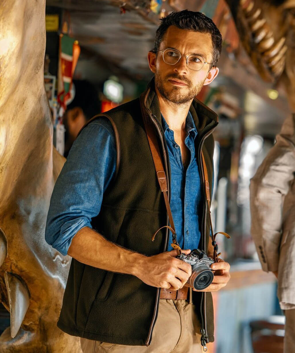 Jurassic World Rebirth 2025 Dr. Henry Loomis Brown Vest - USA Leather ...