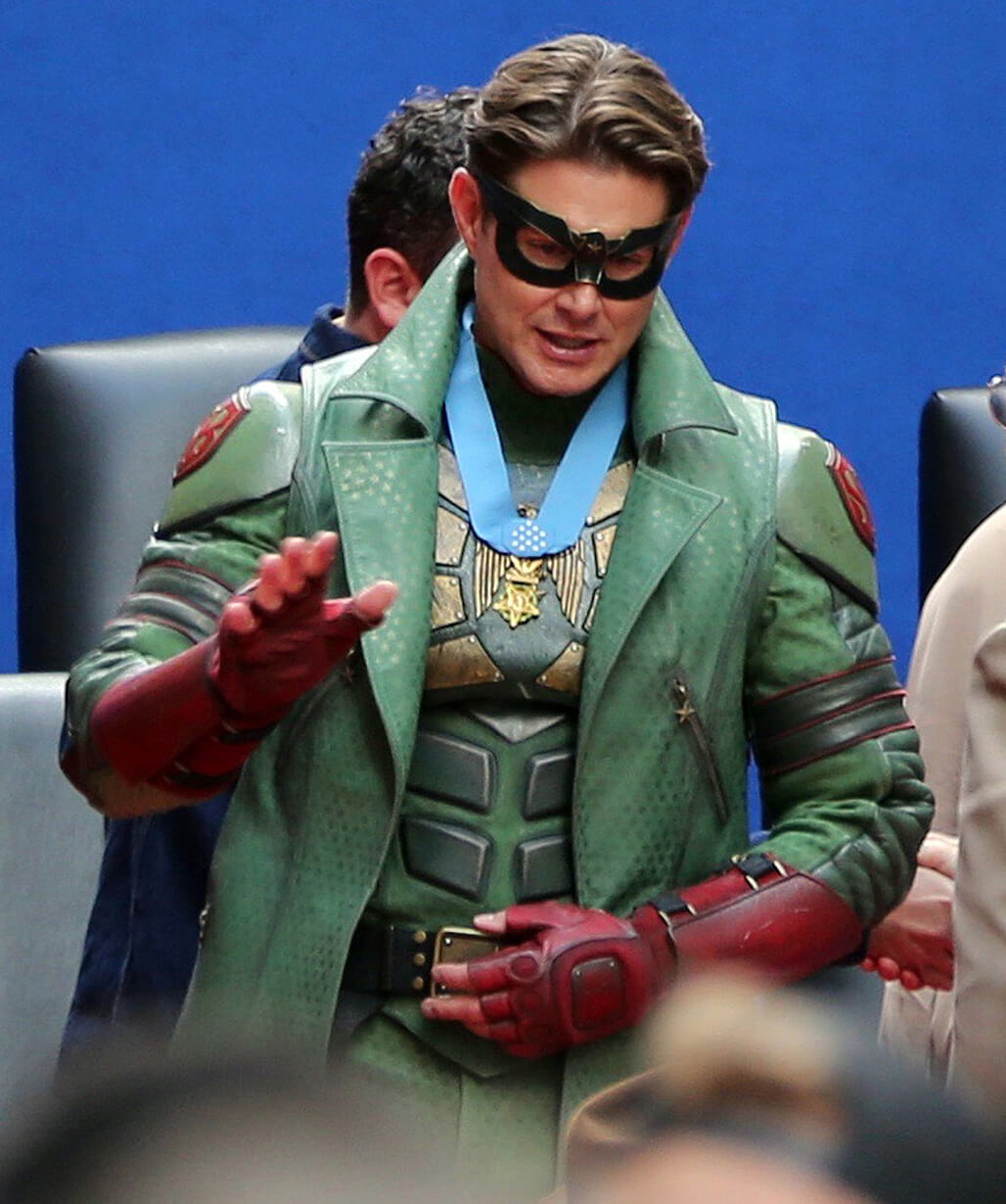 Jensen Ackles Vought Rising Soldier Boy Green Leather Coat - USA ...