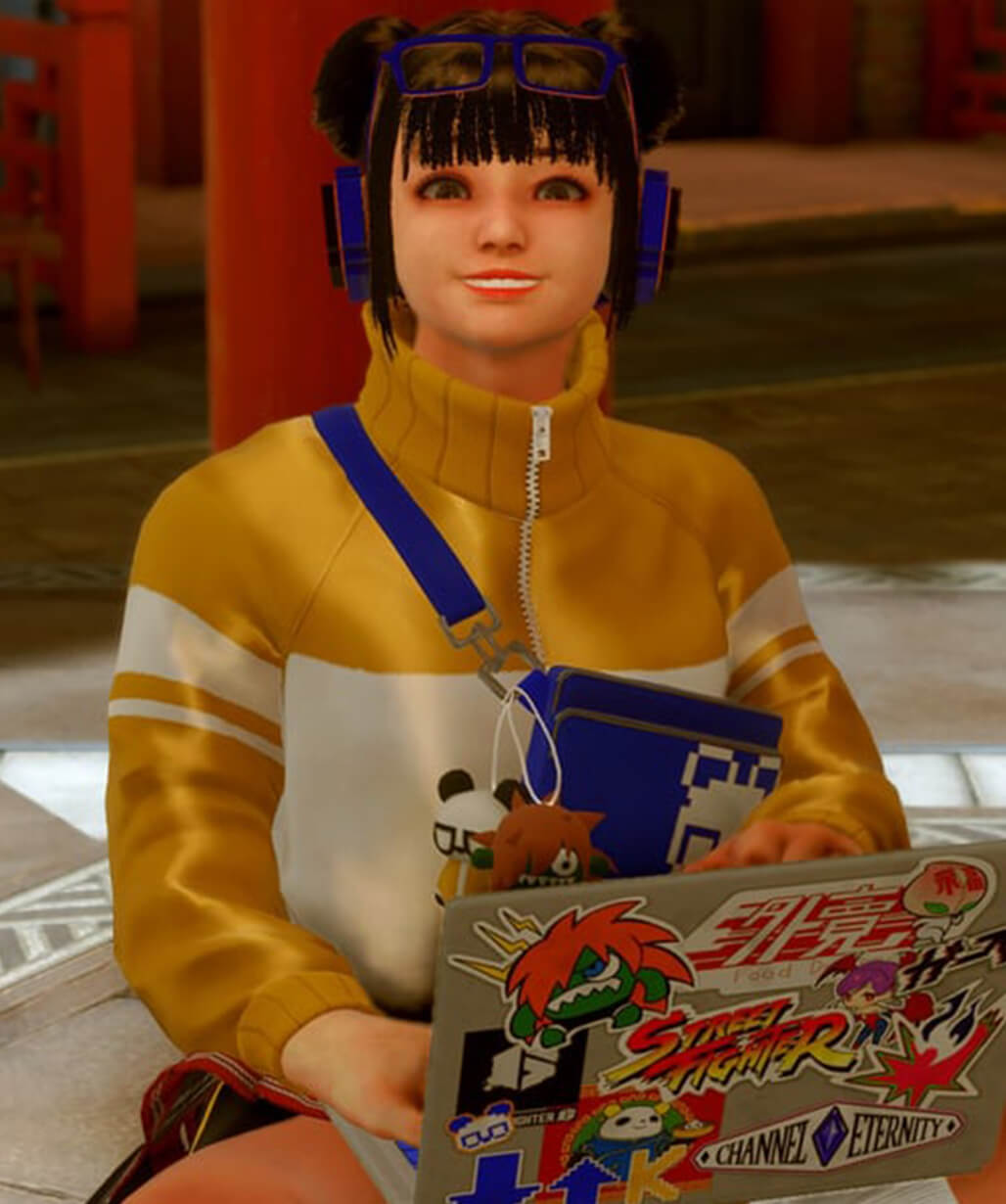 Li-Fen Street Fighter 6 Yellow Leather Jacket - USA Leather Factory