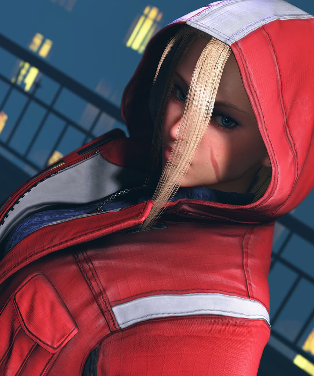 Street Fighter 6 Cammy White Red Leather Coat - USA Leather Factory