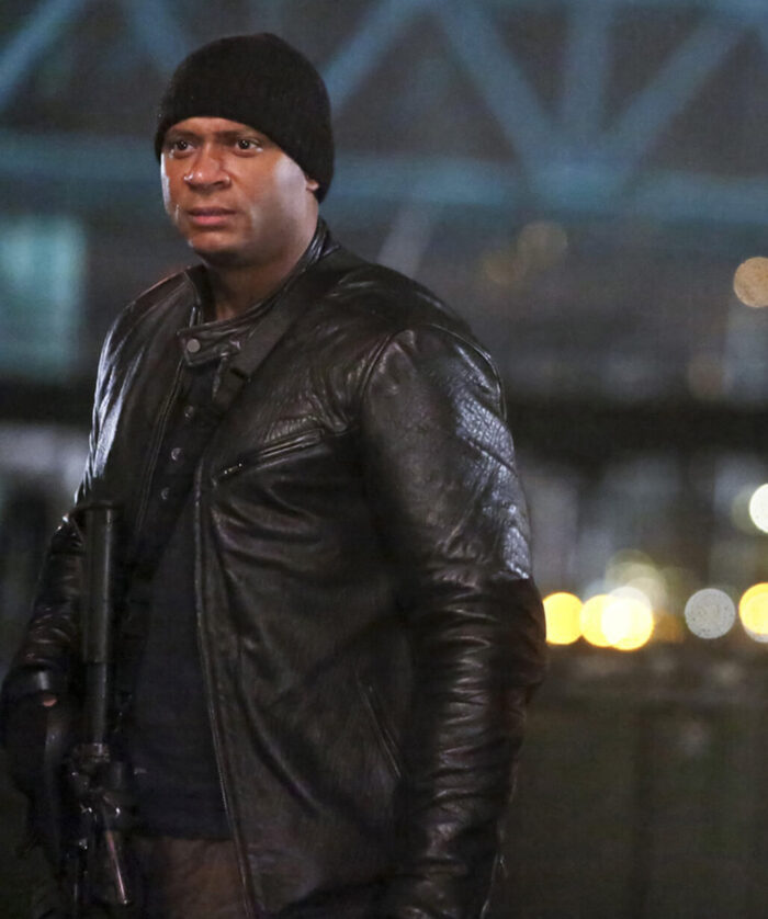 David Ramsey The Flash Black Leather Jacket - USA Leather Factory