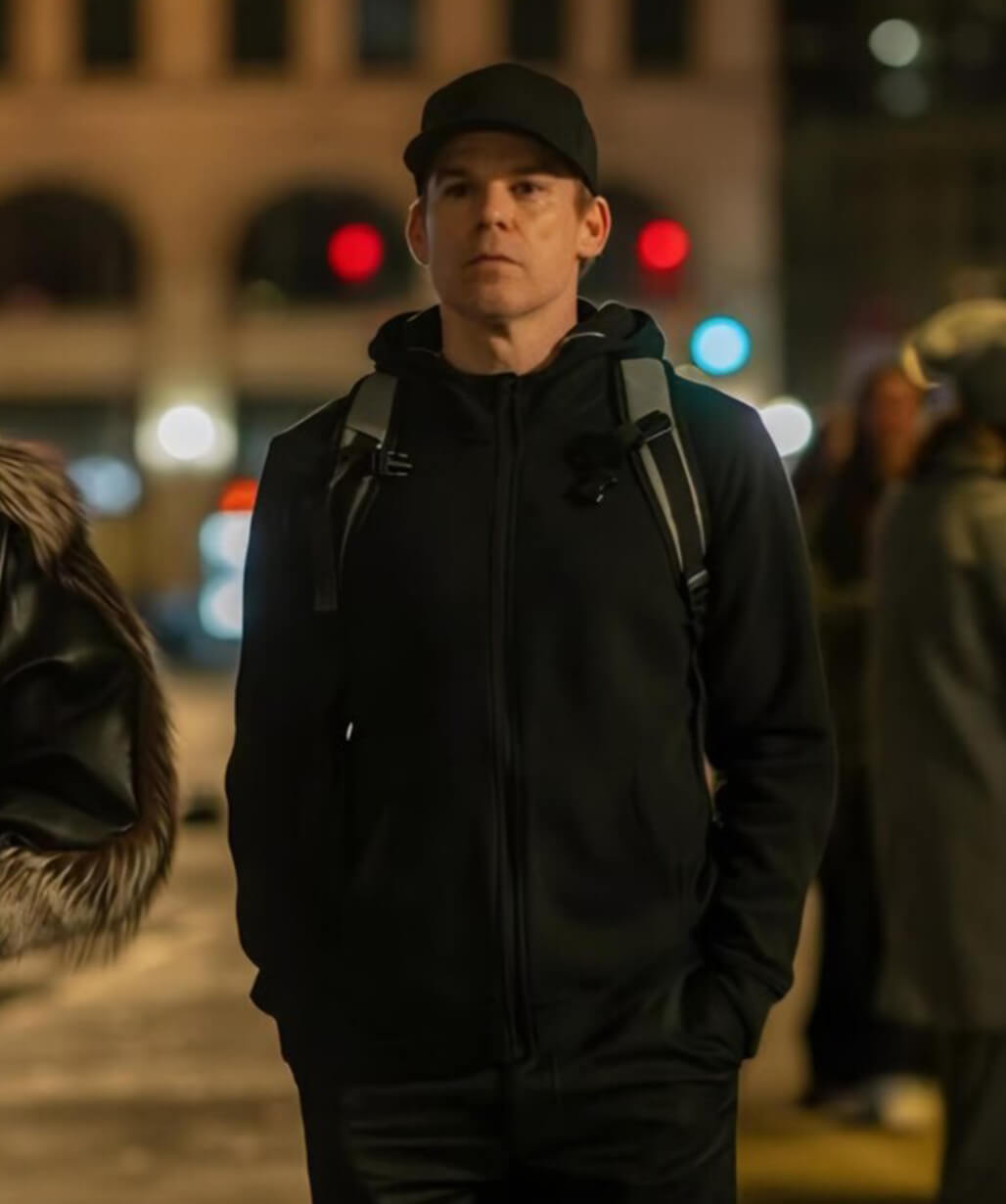 Dexter Morgan Dexter: Resurrection 2025 Black Fleece Jacket - USA Leather Factory