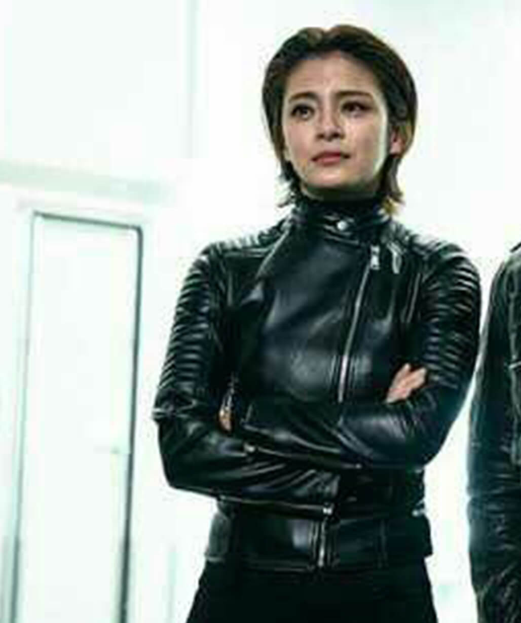 Hye In Jeong Rugal Black Leather Jacket - USA Leather Factory