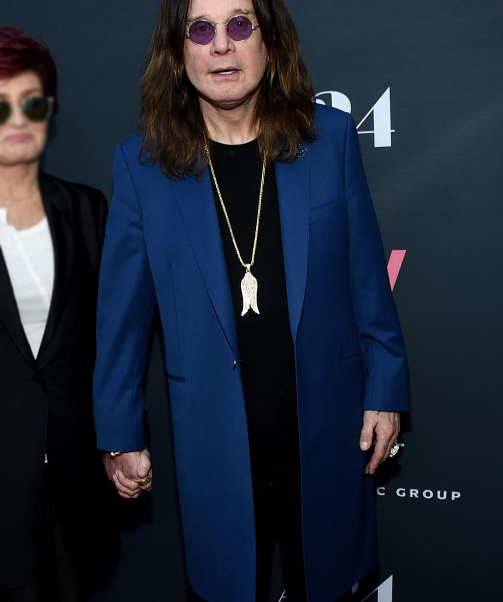 Ozzy Osbourne Red Carpet Blue Coat - USA Leather Factory