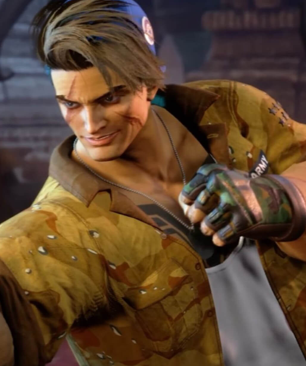 Street Fighter 6 Luke Sullivan Camouflage Jacket