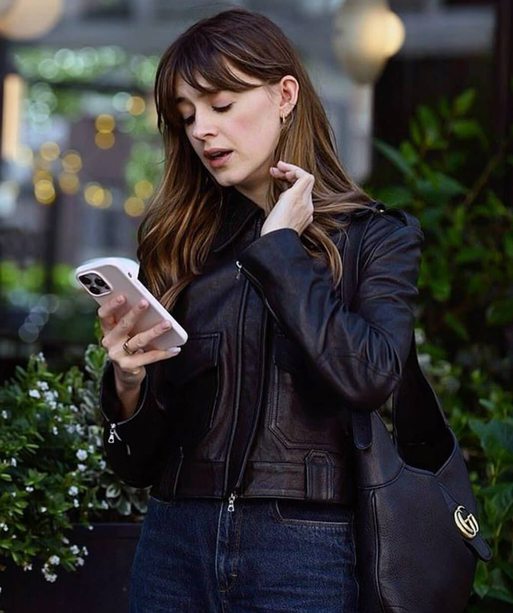 Daisy Edgar-Jones Cropped Leather Jacket - USA Leather Factory