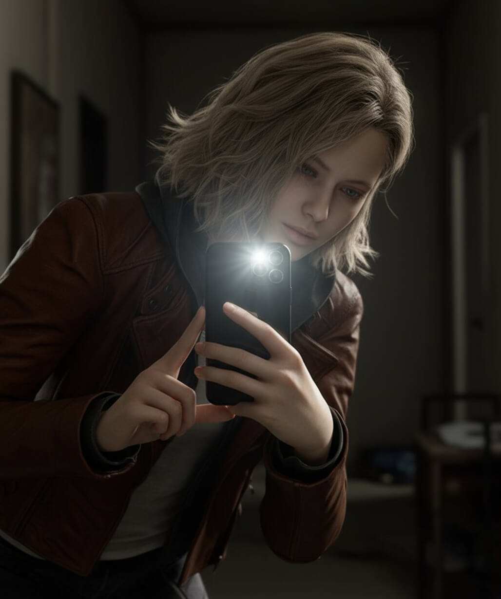 Grace Ashcroft Resident Evil Requiem Brown Leather Jacket