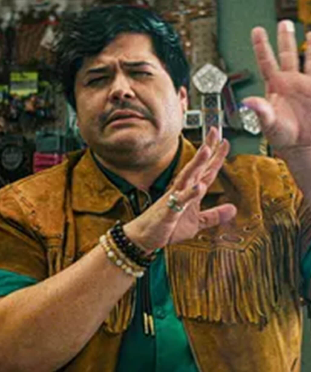 Harvey Guillén Alexander and the Terrible Fringe Jacket - USA Leather ...