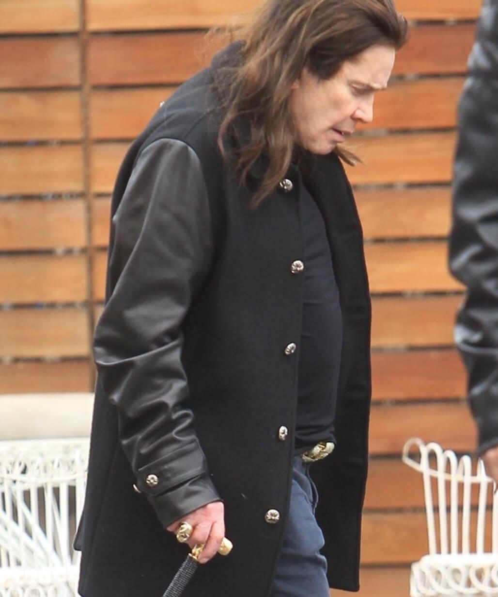 Ozzy Osbourne Black Varsity Jacket - USA Leather Factory
