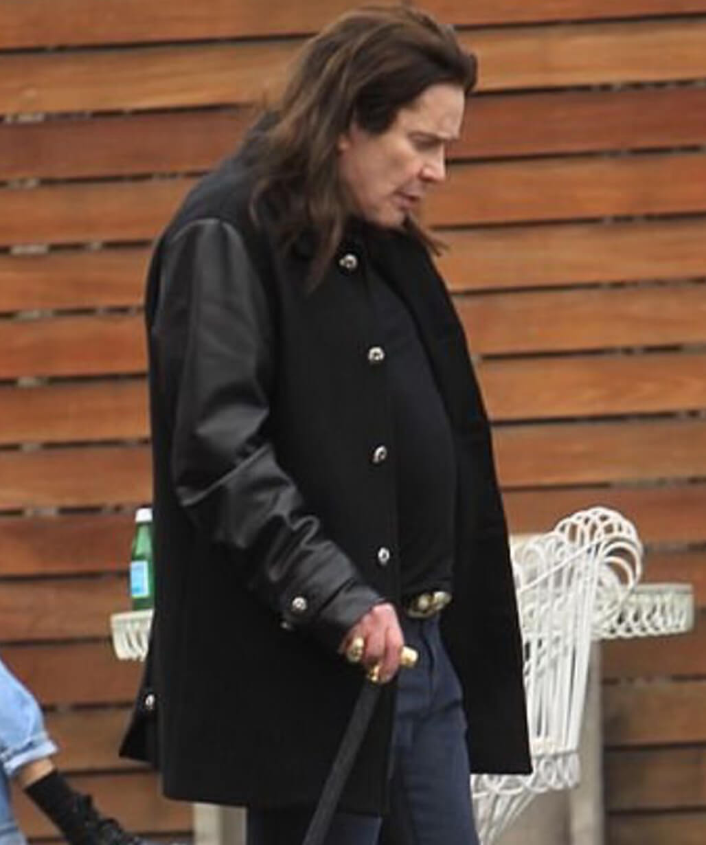 Ozzy Osbourne Black Varsity Jacket - USA Leather Factory