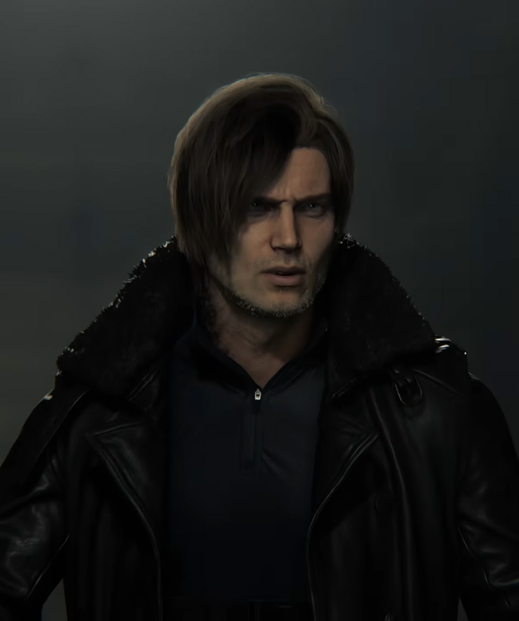 Leon Kennedy Resident Evil Requiem Hooded Leather Jacket