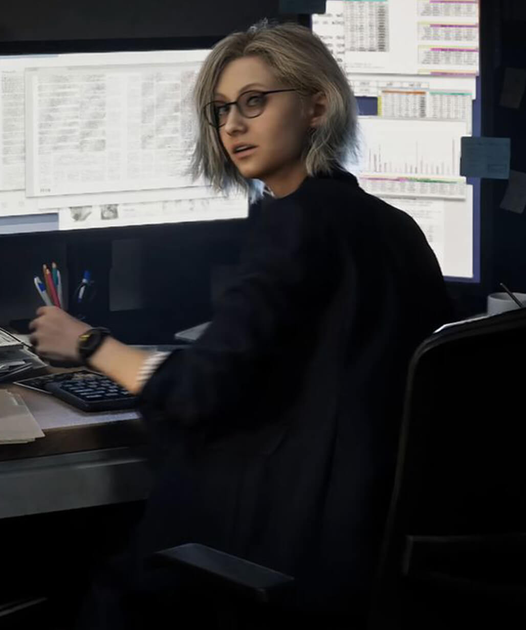 Grace Ashcroft Resident Evil Requiem 2026 Black Blazer - USA Leather ...