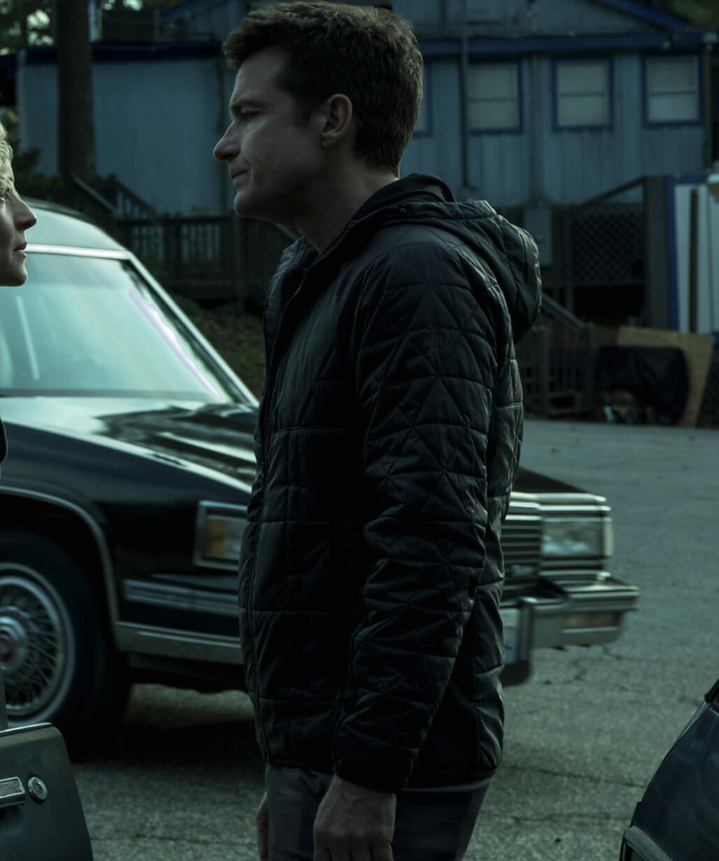 Ozark S01 Martin Byrde Black Quilted Jacket - USA Leather Factory