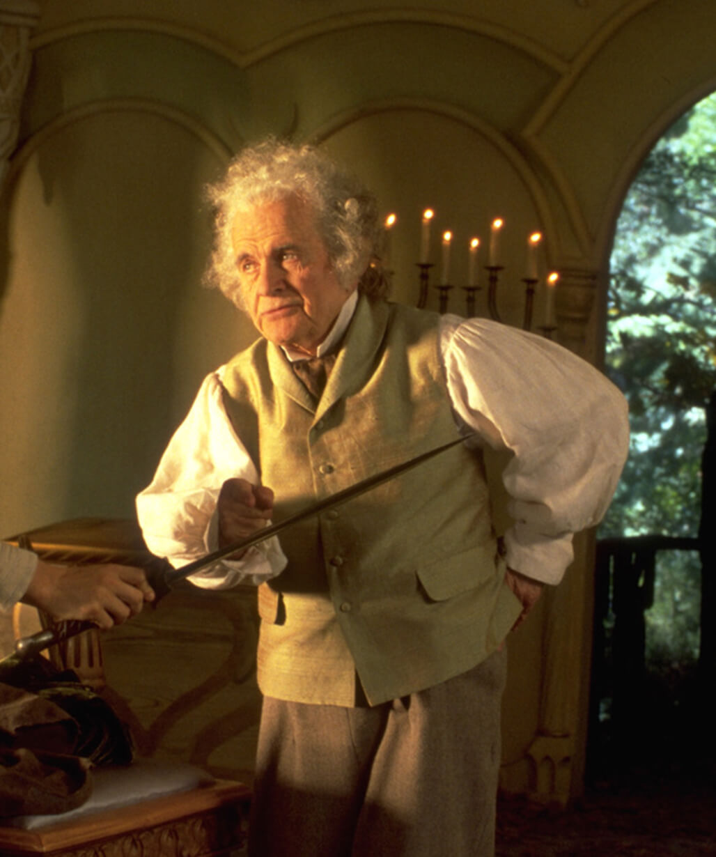 The Lord of the Rings 2001 Ian Holm Bilbo Vest - USA Leather Factory