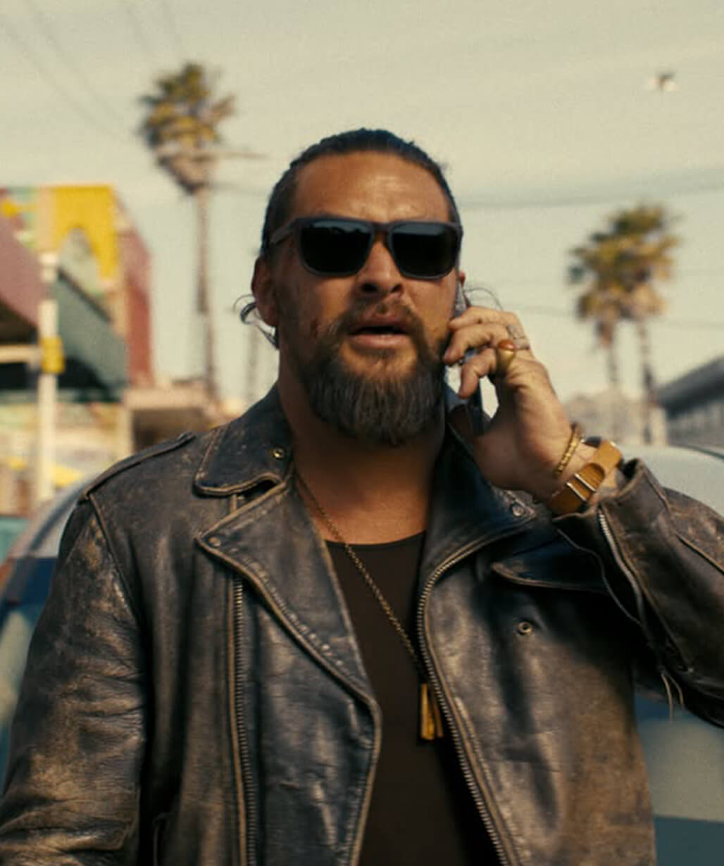 The Wrecking Crew 2026 Jason Momoa Distressed Leather Jacket - USA ...