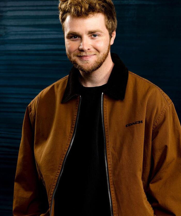 Alex Warren Cotton Brown Jacket - USA Leather Factory