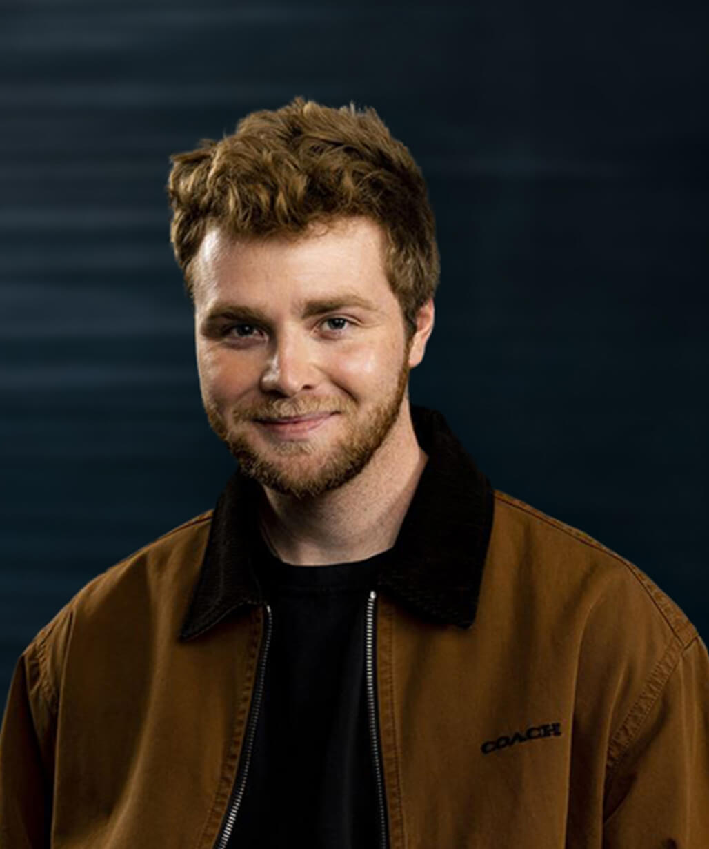 Alex Warren Cotton Brown Jacket - USA Leather Factory