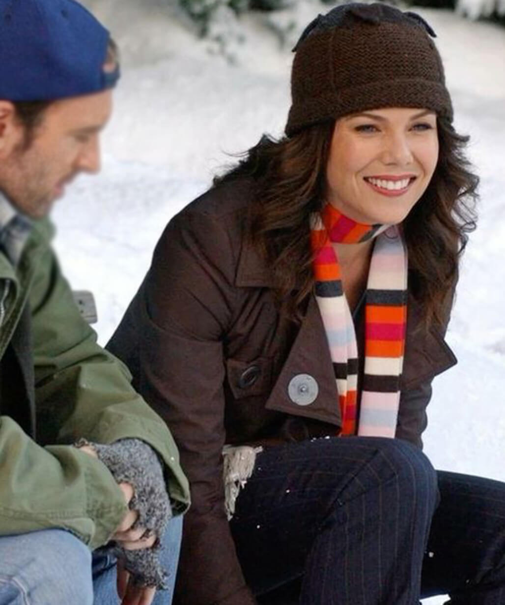 Gilmore Girls S05 Lorelai Gilmore Brown Jacket - USA Leather Factory