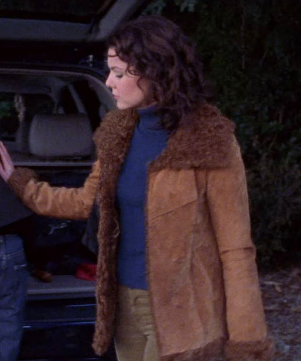 Gilmore Girls S03 Lorelai Gilmore Brown Suede Leather Jacket - USA ...