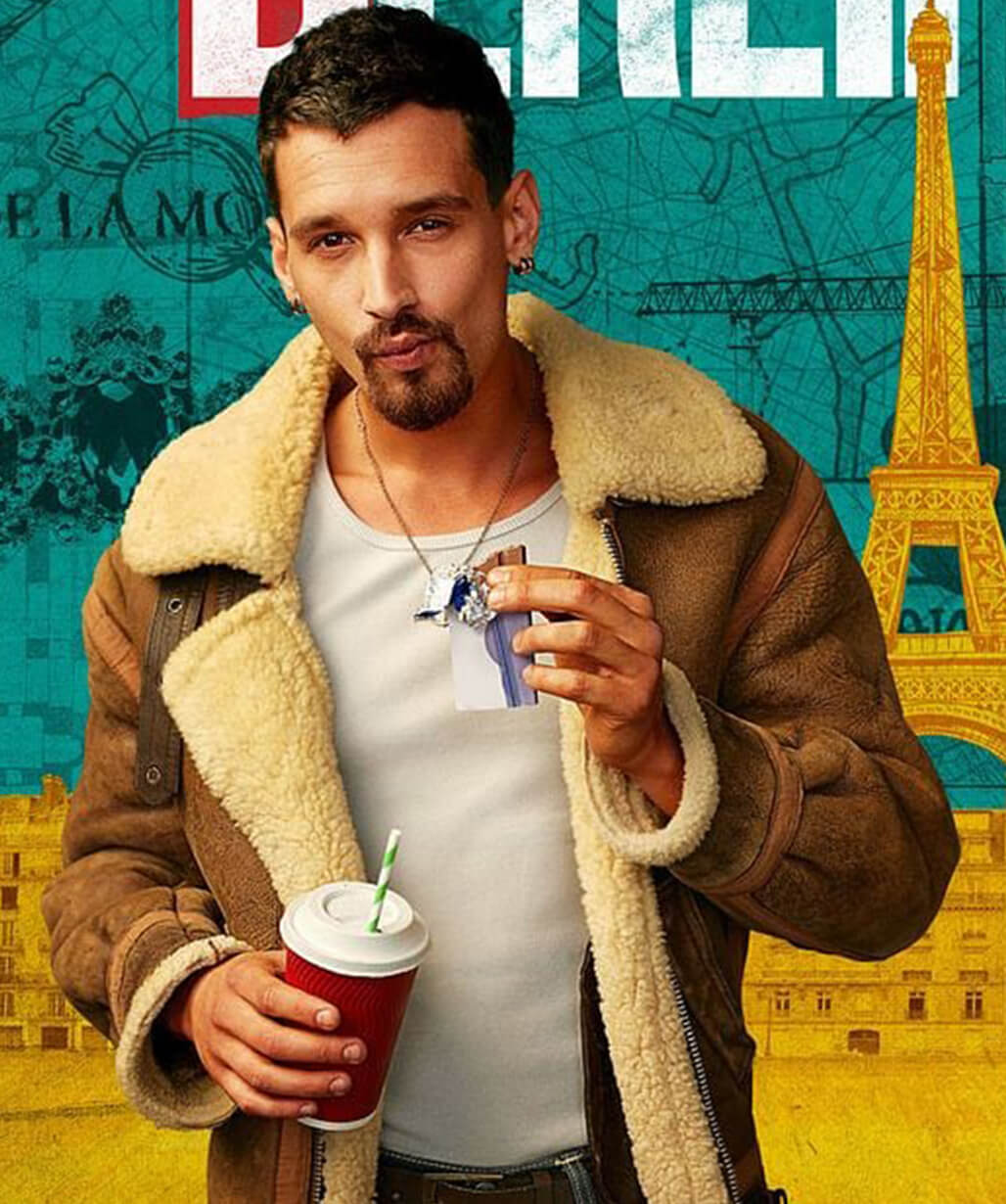 Joel Sánchez Berlin 2023 Shearling Brown Suede Jacket - USA Leather Factory